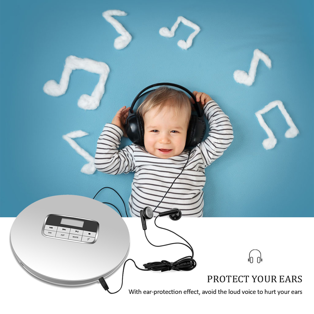 Portable CD Player, Peroom Portable Personal Compact Disc Player with ...